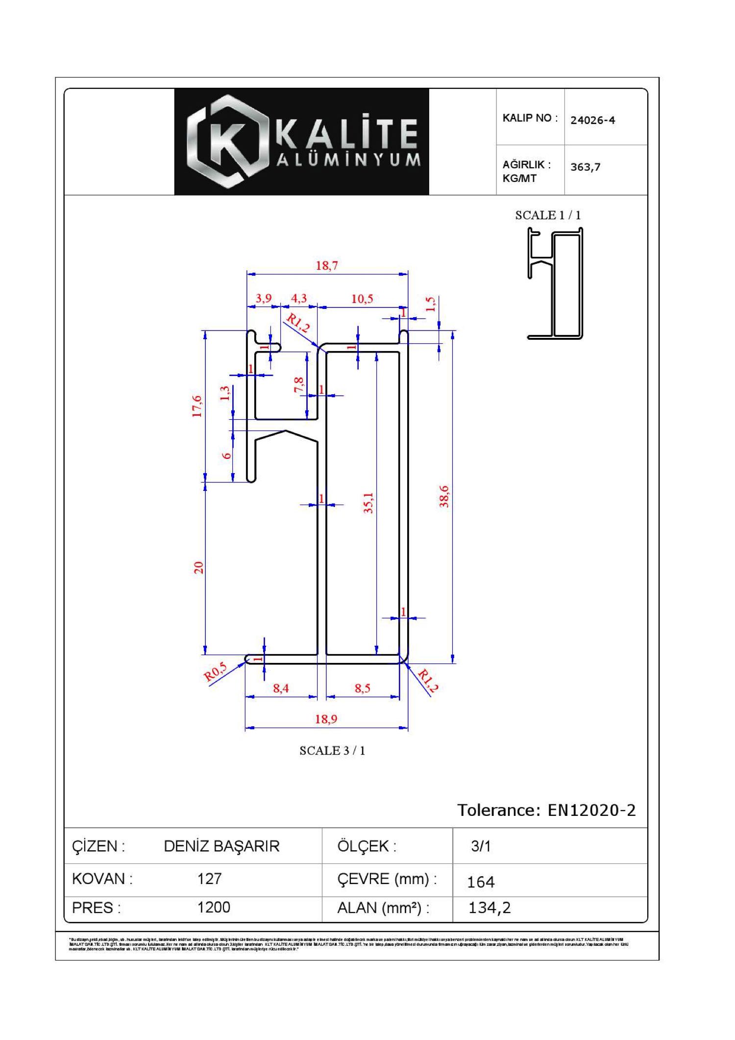 Shower Cabin Profiles - Kalite Alüminyum